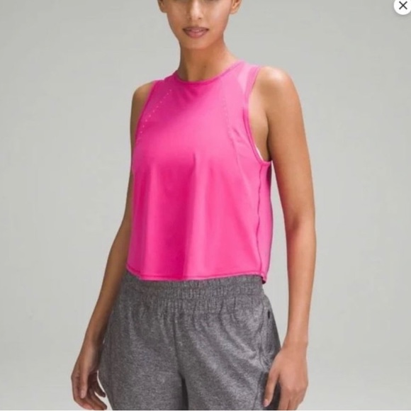 lululemon athletica | Tops | Lululemon Running Fast And Free Pink Tank ...